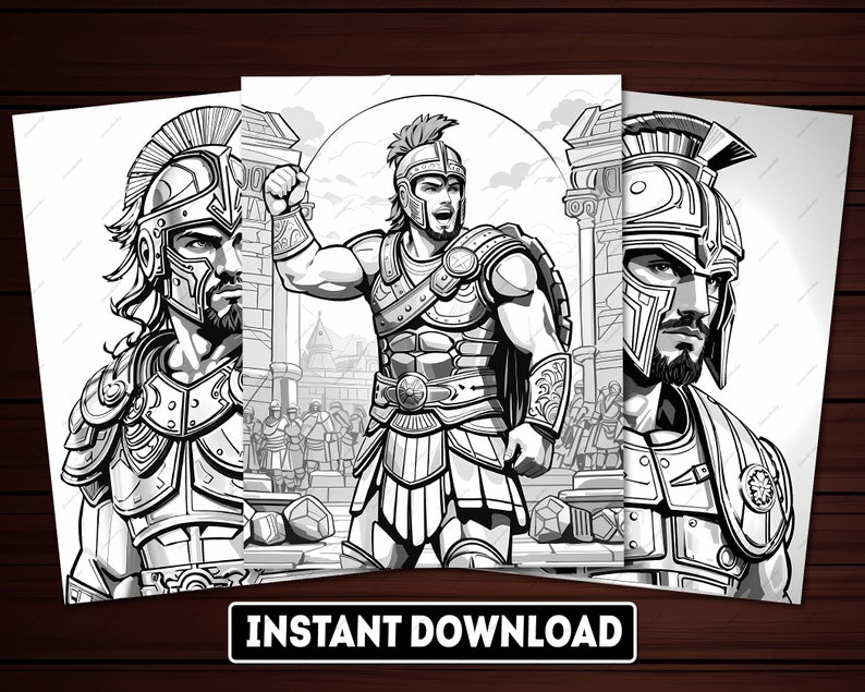 34 Brave Gladiator Coloring Pages, Fierce Gladiator Coloring Book for ...