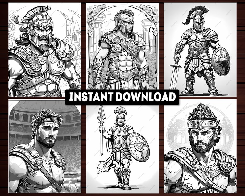 34 Brave Gladiator Coloring Pages, Fierce Gladiator Coloring Book for ...