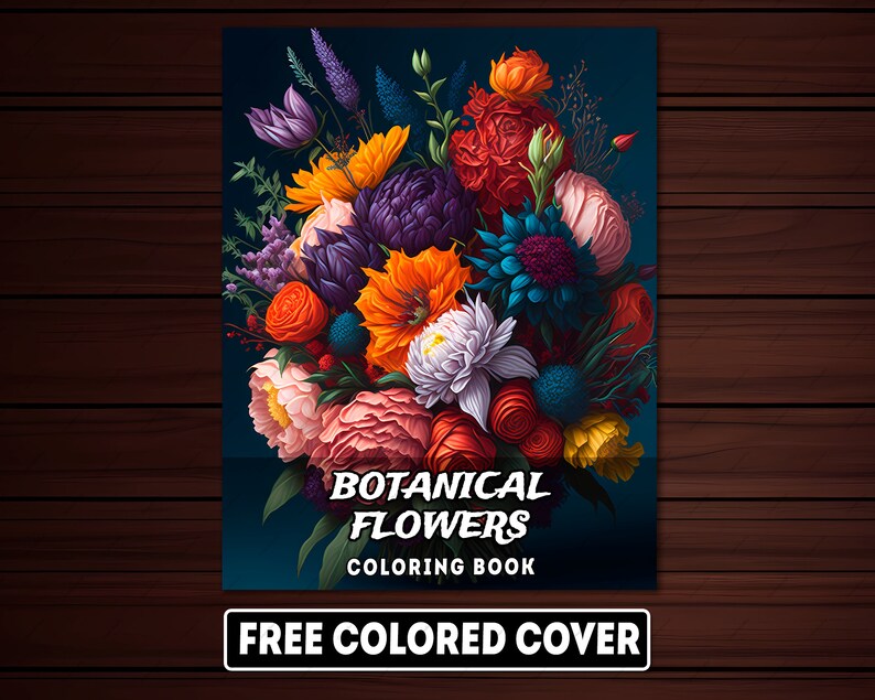 35 Printable Botanical Coloring Pages, Coloring Book, Adults + Kids ...
