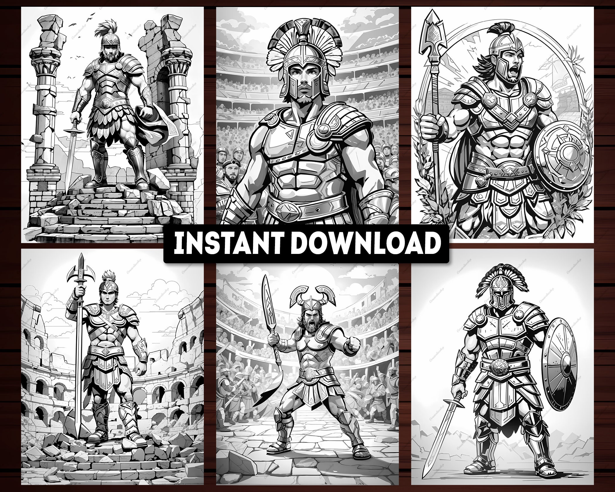 34 Brave Gladiator Coloring Pages, Fierce Gladiator Coloring Book for ...