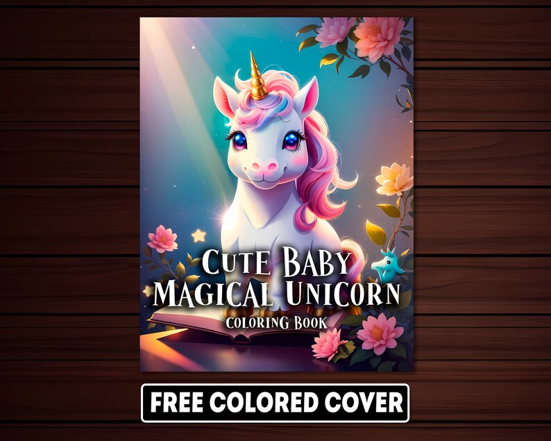 40 Cute Baby Unicorn Coloring Pages, Magical Unicorn Coloring Book ...