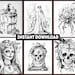 48 Printable Creepy Halloween Coloring Pages Creepy Halloween - Etsy