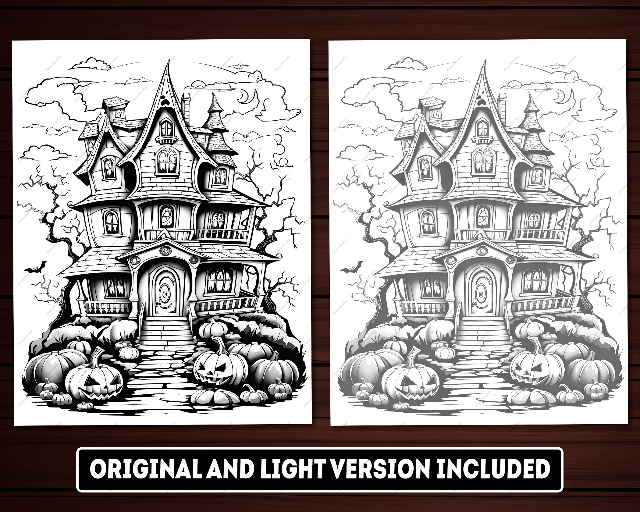 255 Printable Halloween Coloring Pages Mega Bundle 7 - Etsy