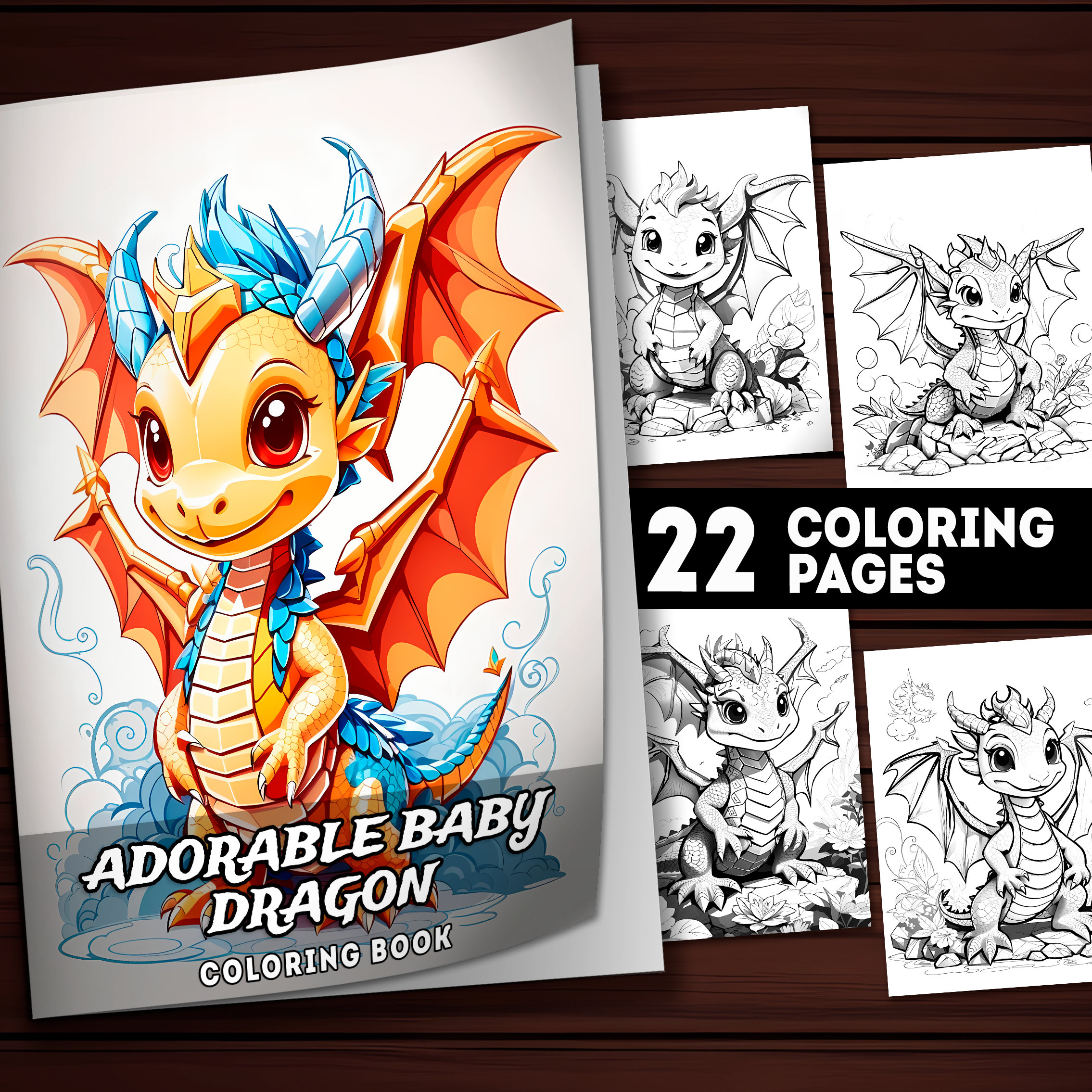 22 Adorable Little Baby Dragon Coloring Pages, Dragon Coloring Book ...