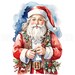 Watercolor Christmas Clipart | Painted Santa Claus Clipart | Christmas ...