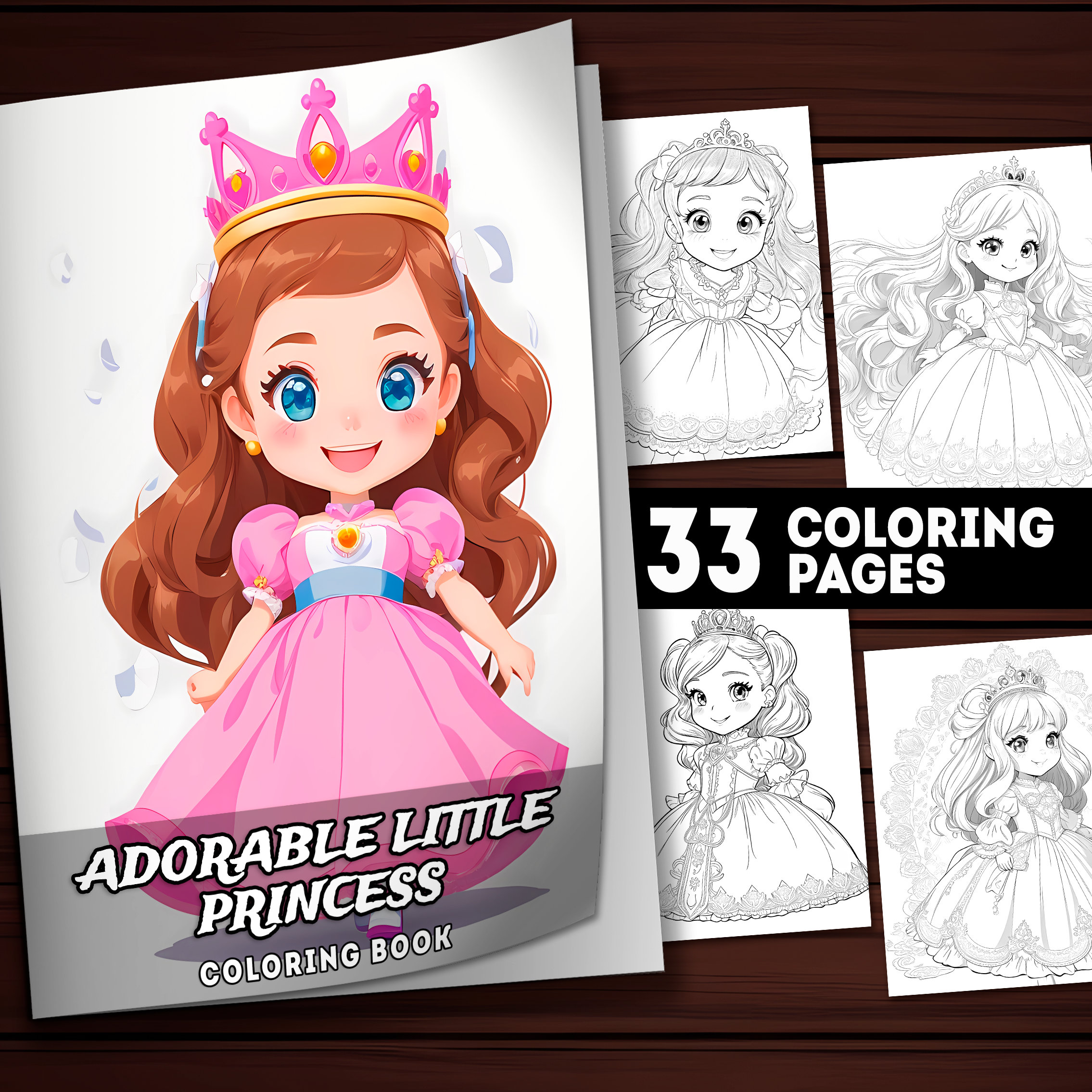 33 Printable Cute Little Princess Coloring Pages, Coloring Book, Kids ...