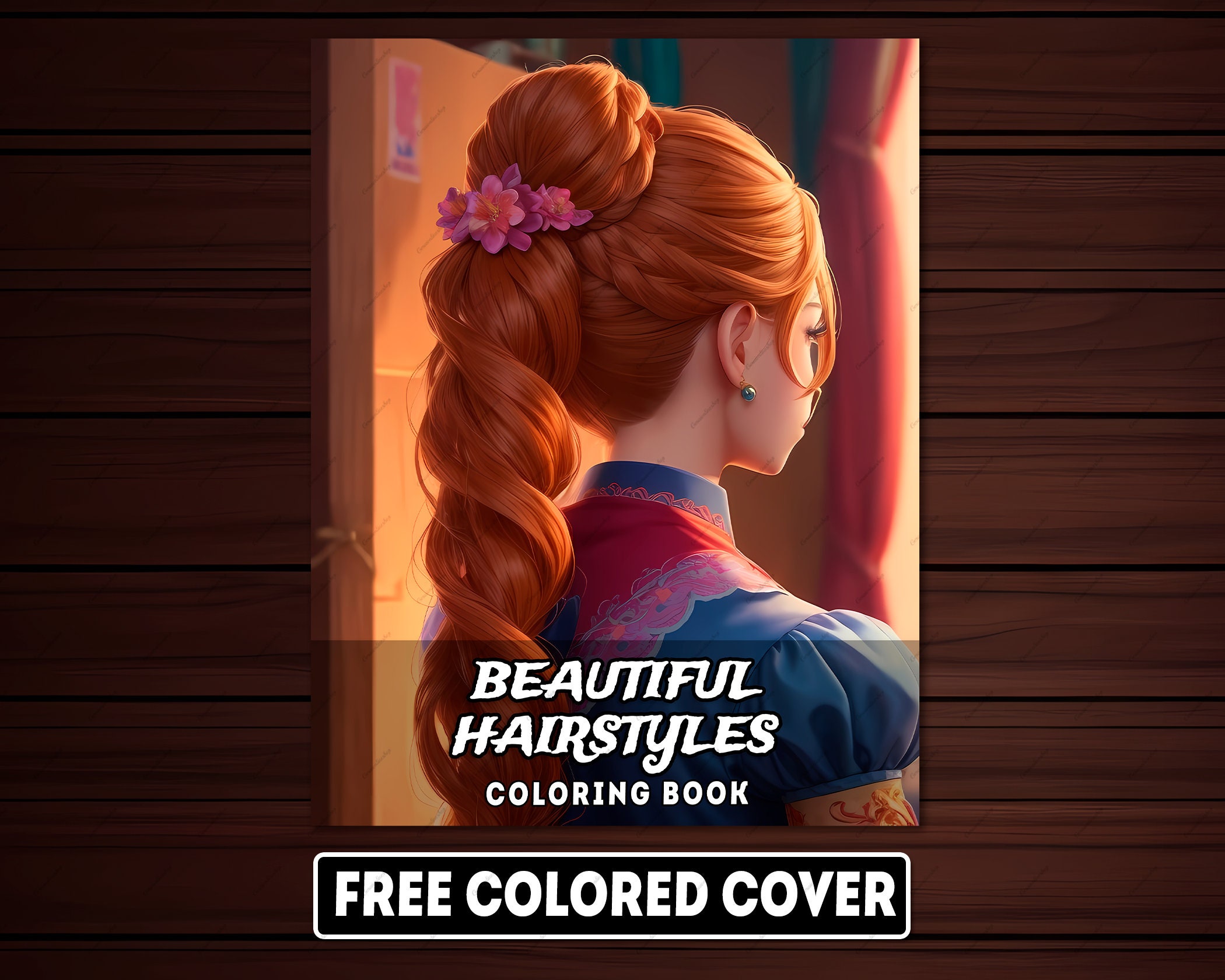 29 Charming Hairstyle Coloring Pages, Printable Hair Coloring Book ...
