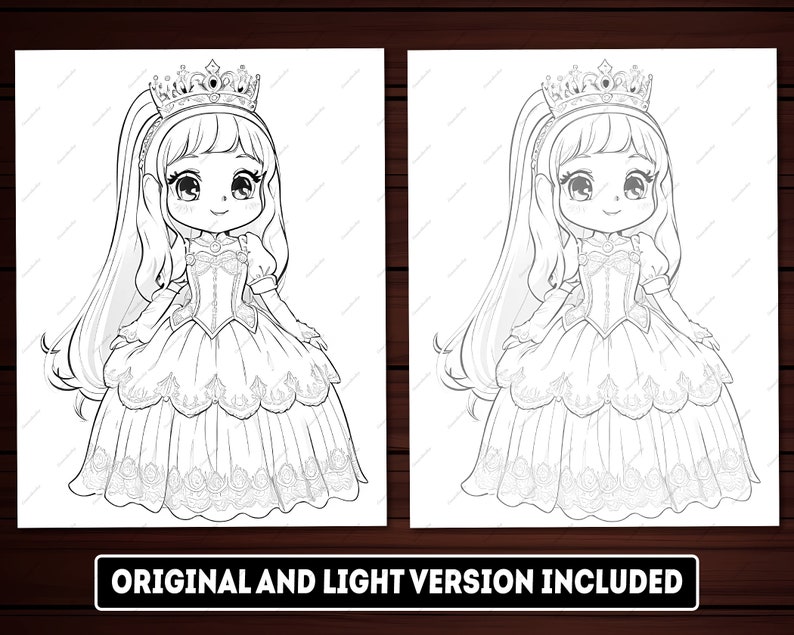 33 Printable Cute Little Princess Coloring Pages, Coloring Book, Kids ...