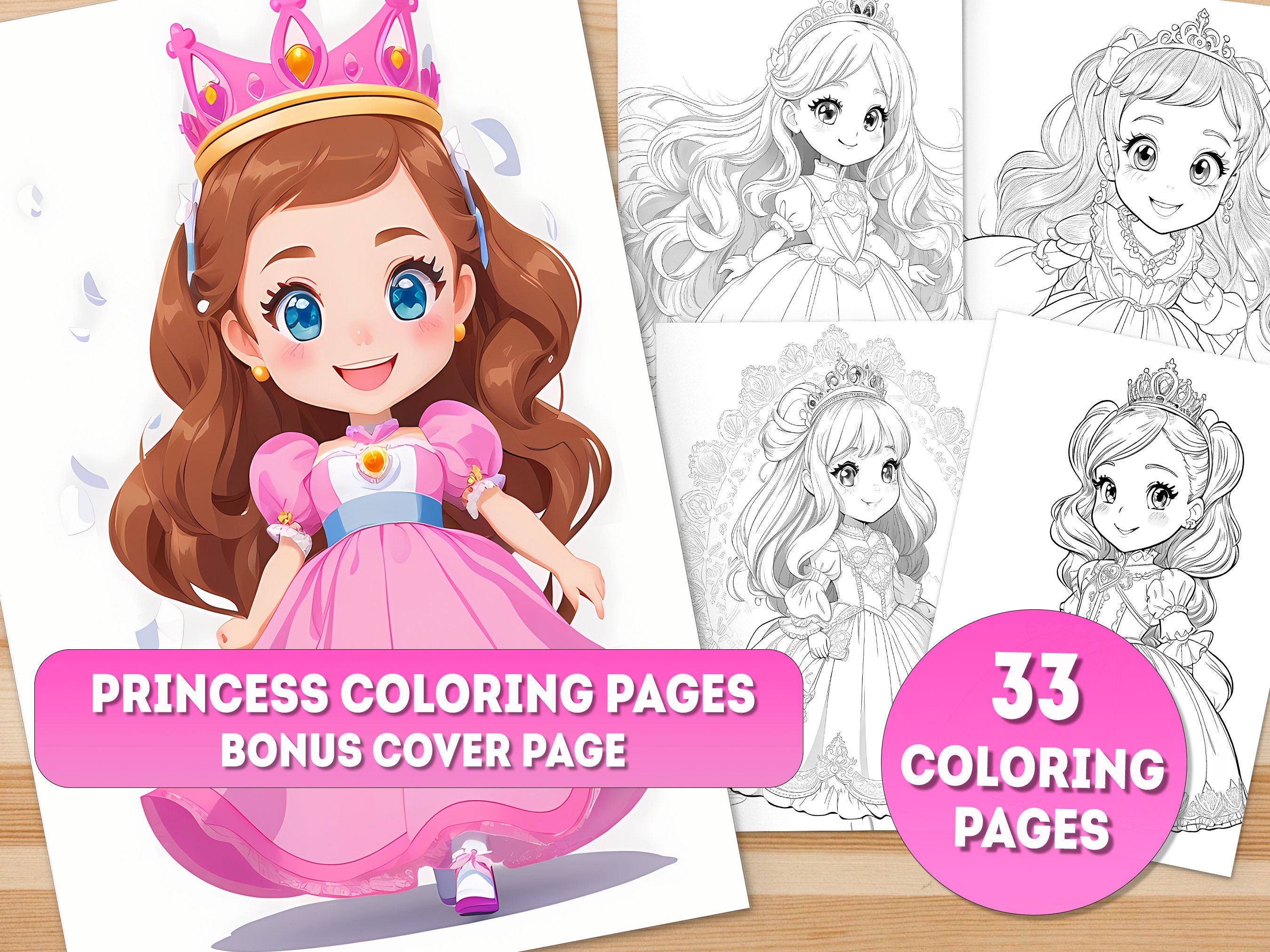33 Printable Cute Little Princess Coloring Pages Coloring - Etsy