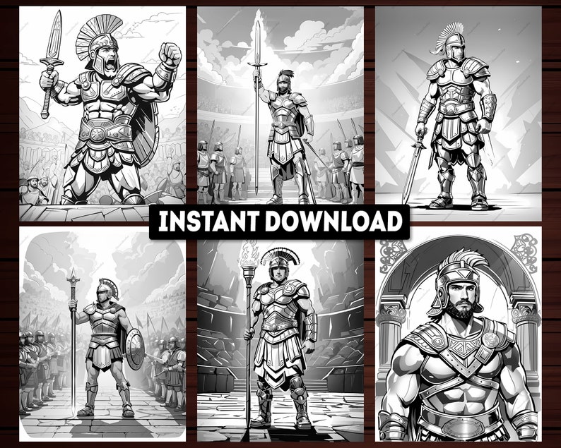 34 Brave Gladiator Coloring Pages, Fierce Gladiator Coloring Book for ...