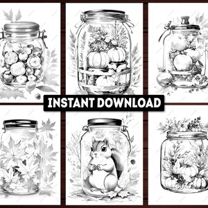 26 Autumn in A Jar Coloring Pages, Fall Coloring Pages Printable ...