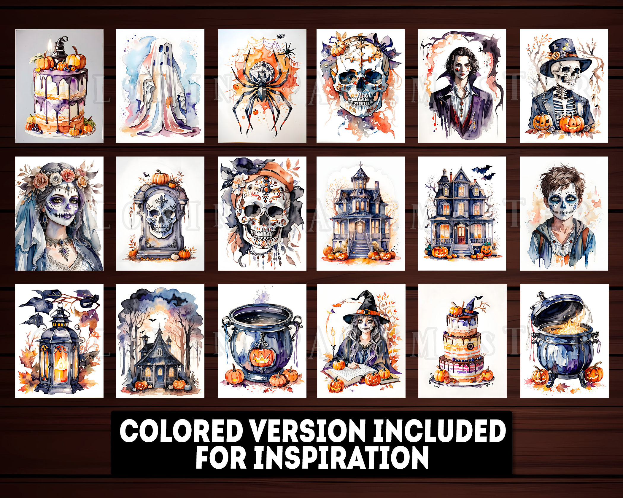 48 Printable Creepy Halloween Coloring Pages Creepy Halloween - Etsy