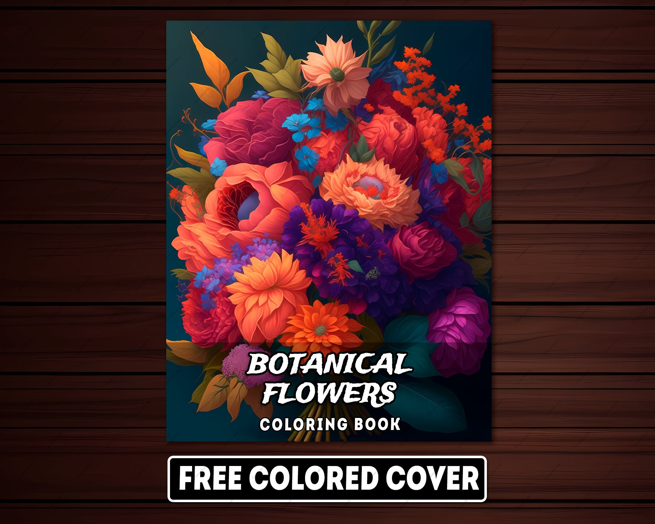 35 Printable Blooming Coloring Pages, Coloring Book, Adults + Kids ...