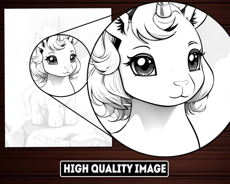 40 Cute Baby Unicorn Coloring Pages, Magical Unicorn Coloring Book ...