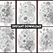 180 Botanical Coloring Pages Bundle, Botanical Coloring Book, Instant ...