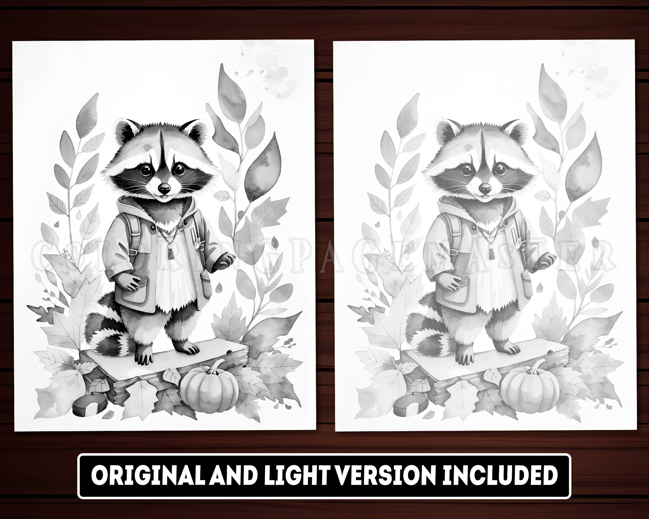 24 Printable Autumn Animals Coloring Pages, Fall Animals Coloring Book ...