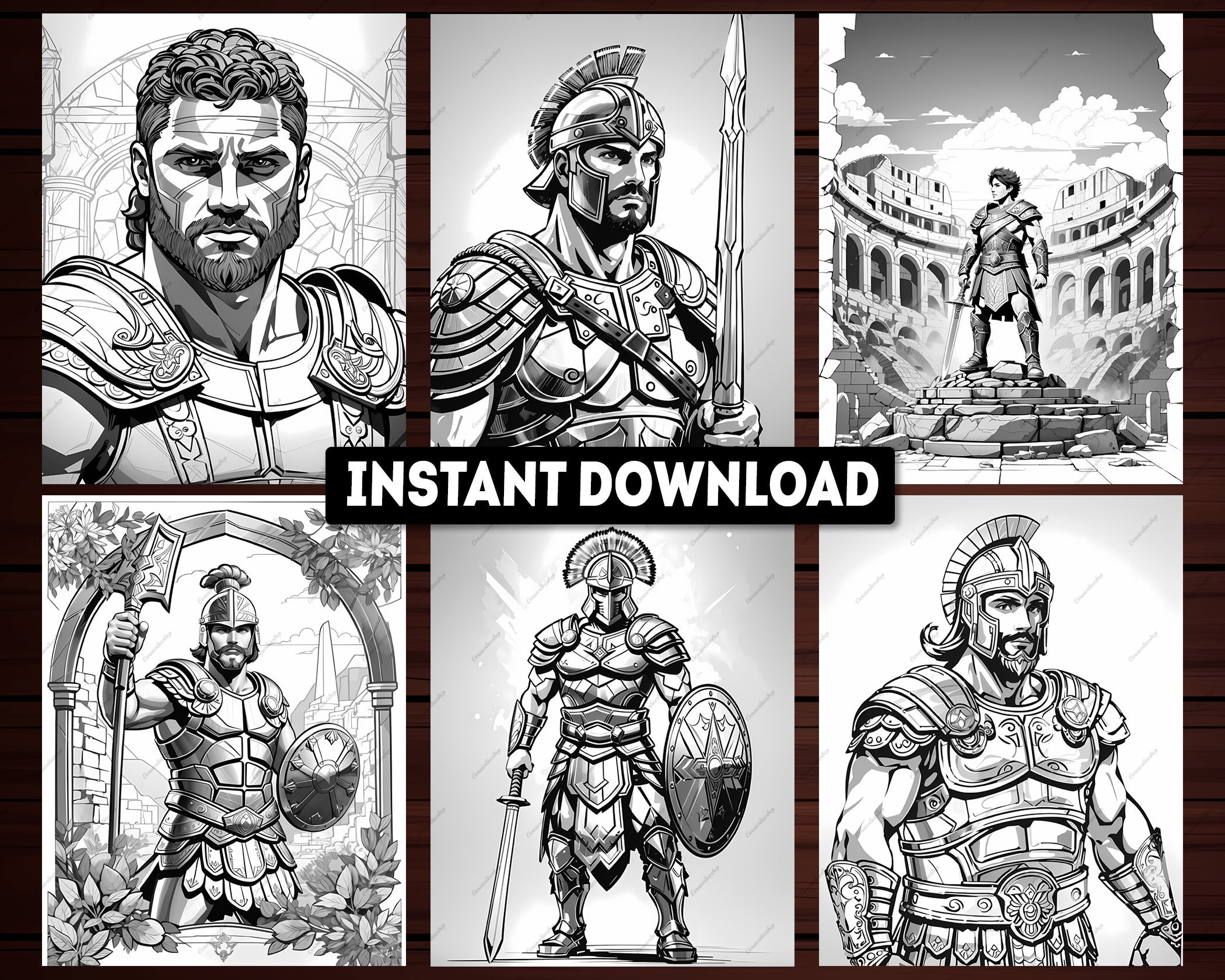 34 Brave Gladiator Coloring Pages, Fierce Gladiator Coloring Book for ...