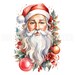 Watercolor Christmas Clipart | Painted Santa Claus Clipart | Christmas ...