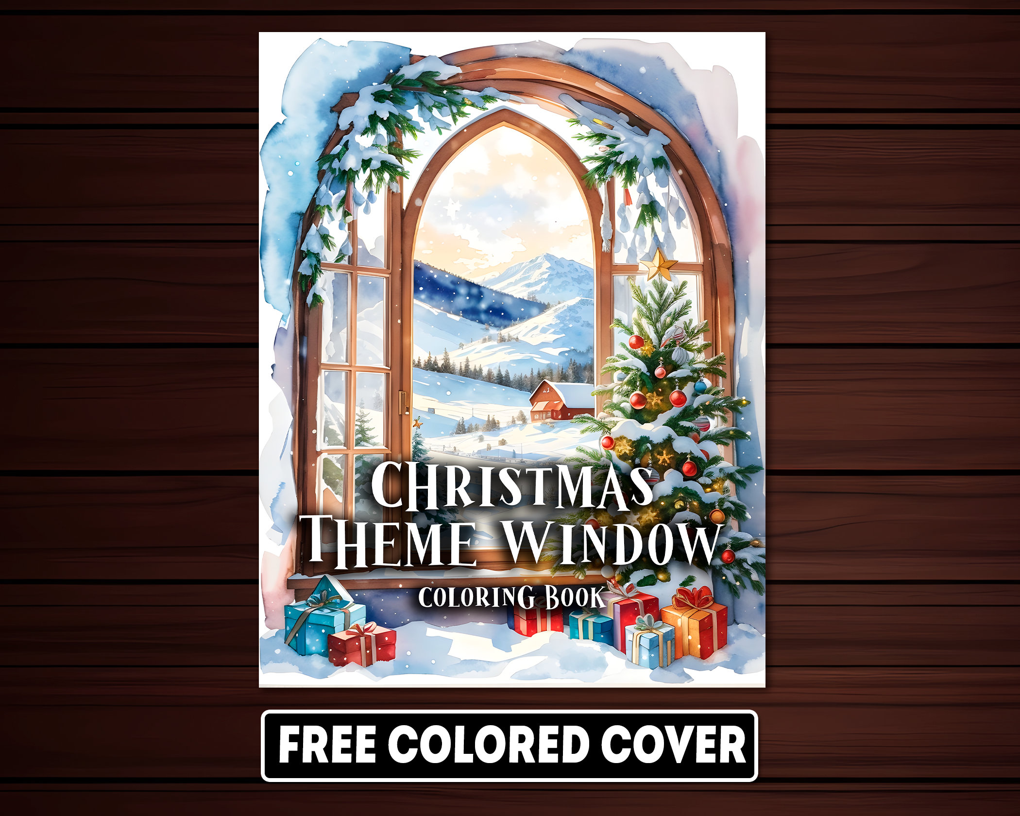 27 Printable Christmas Window Coloring Pages, Christmas Coloring Book ...