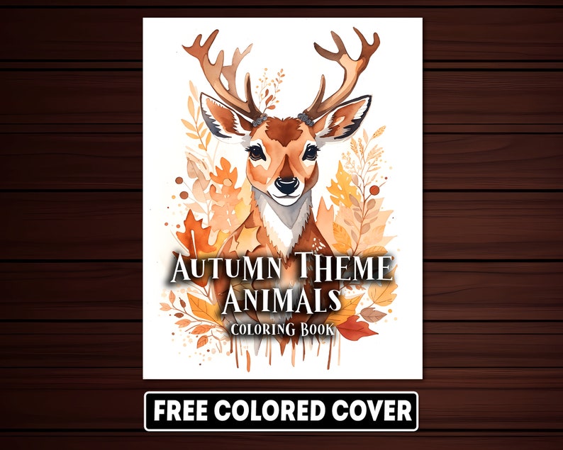 24 Printable Autumn Animals Coloring Pages, Fall Animals Coloring Book ...