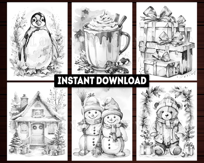 62 Printable Christmas Theme Coloring Pages, Christmas Items Coloring ...