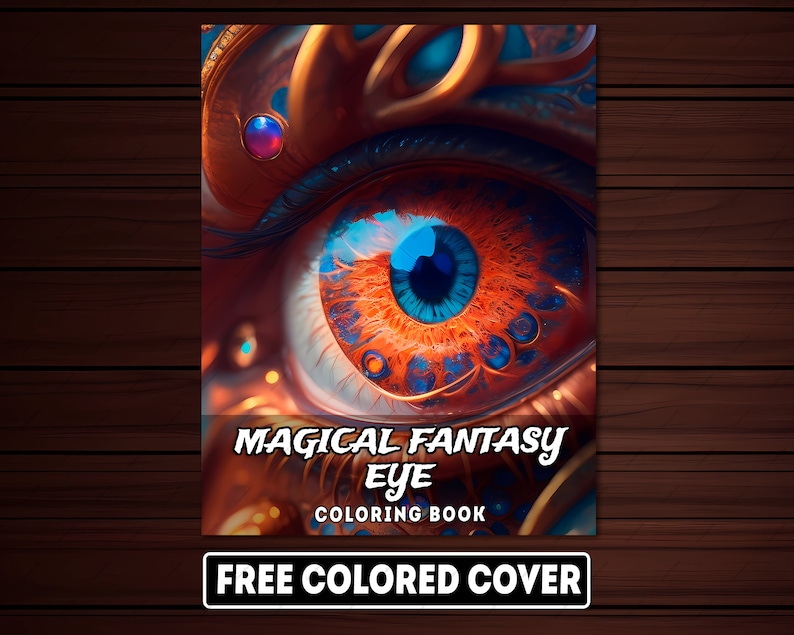 23 Printable Fantasy Eye Coloring Pages, Coloring Book, Adults + Kids ...
