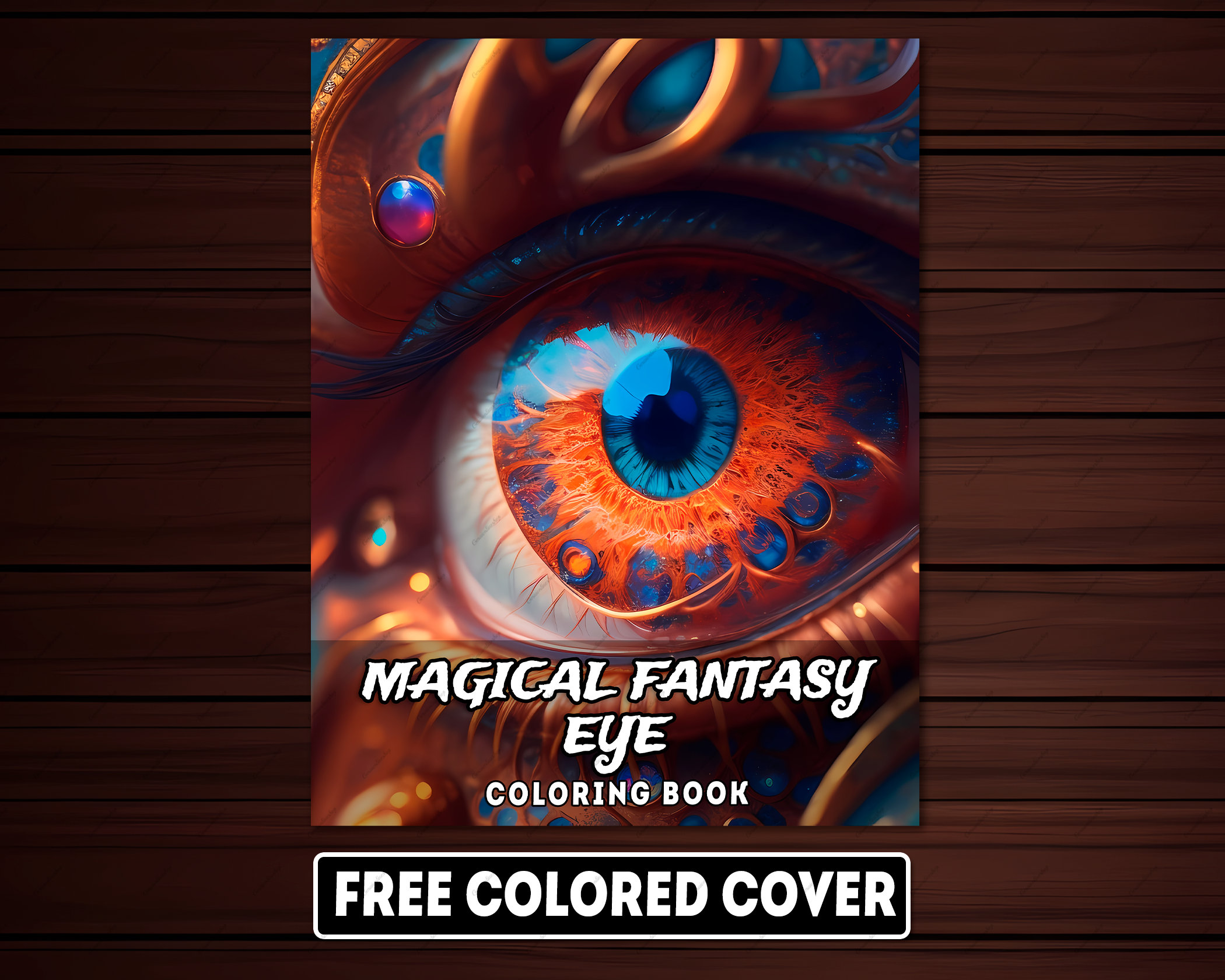 23 Printable Fantasy Eye Coloring Pages, Coloring Book, Adults Kids ...