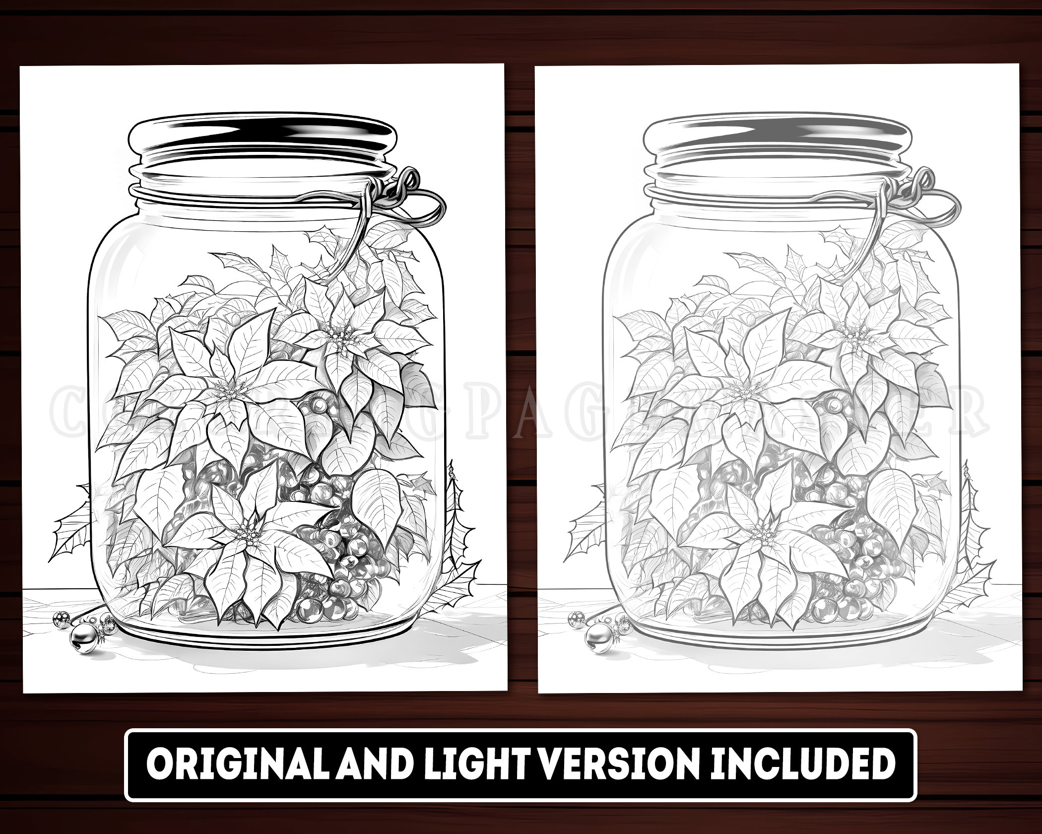 32 Christmas in A Jar Coloring Pages, Christmas Traditions Coloring ...