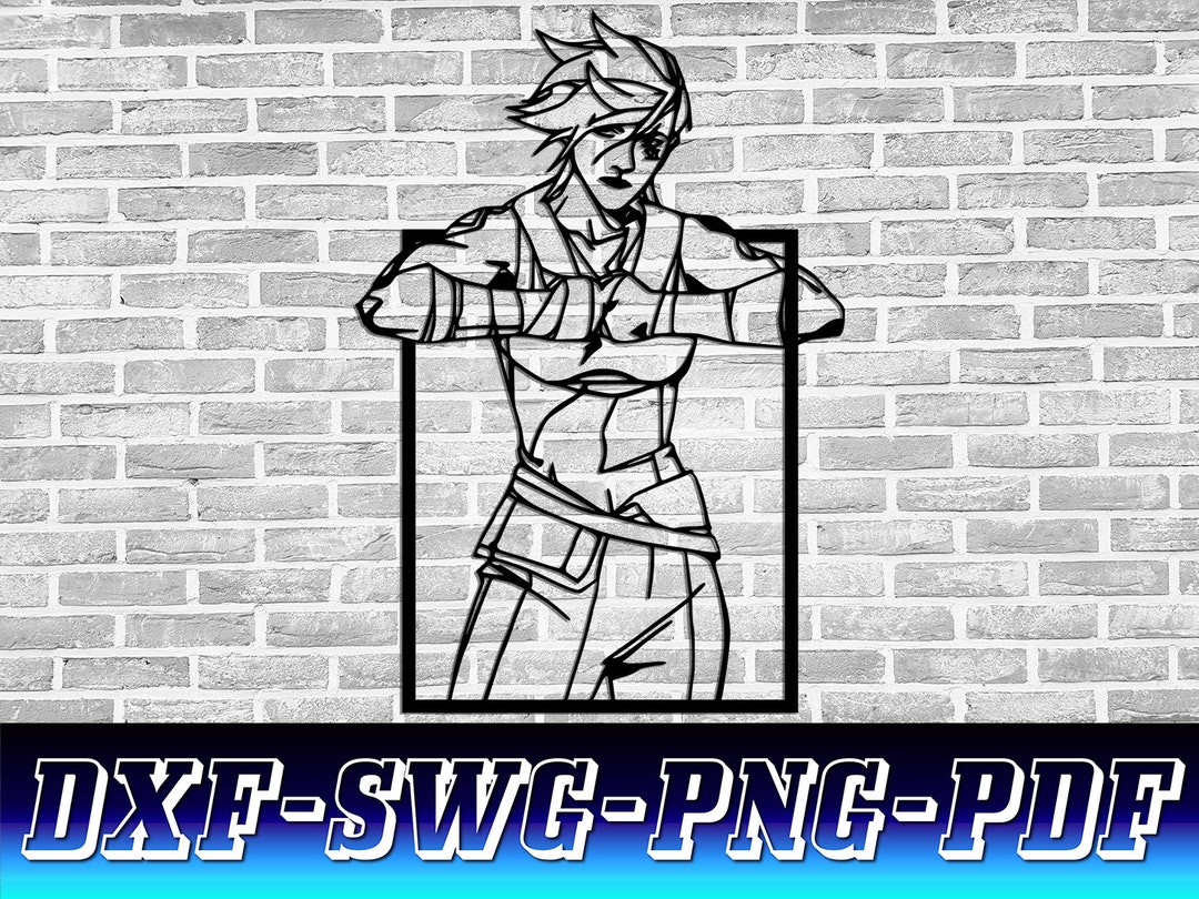 Arcane Vi Svg, Vi (arcane) Dxf, League of Legends Dxf, Lol Svg, Vi (arcane) Silhouette, Vi ...