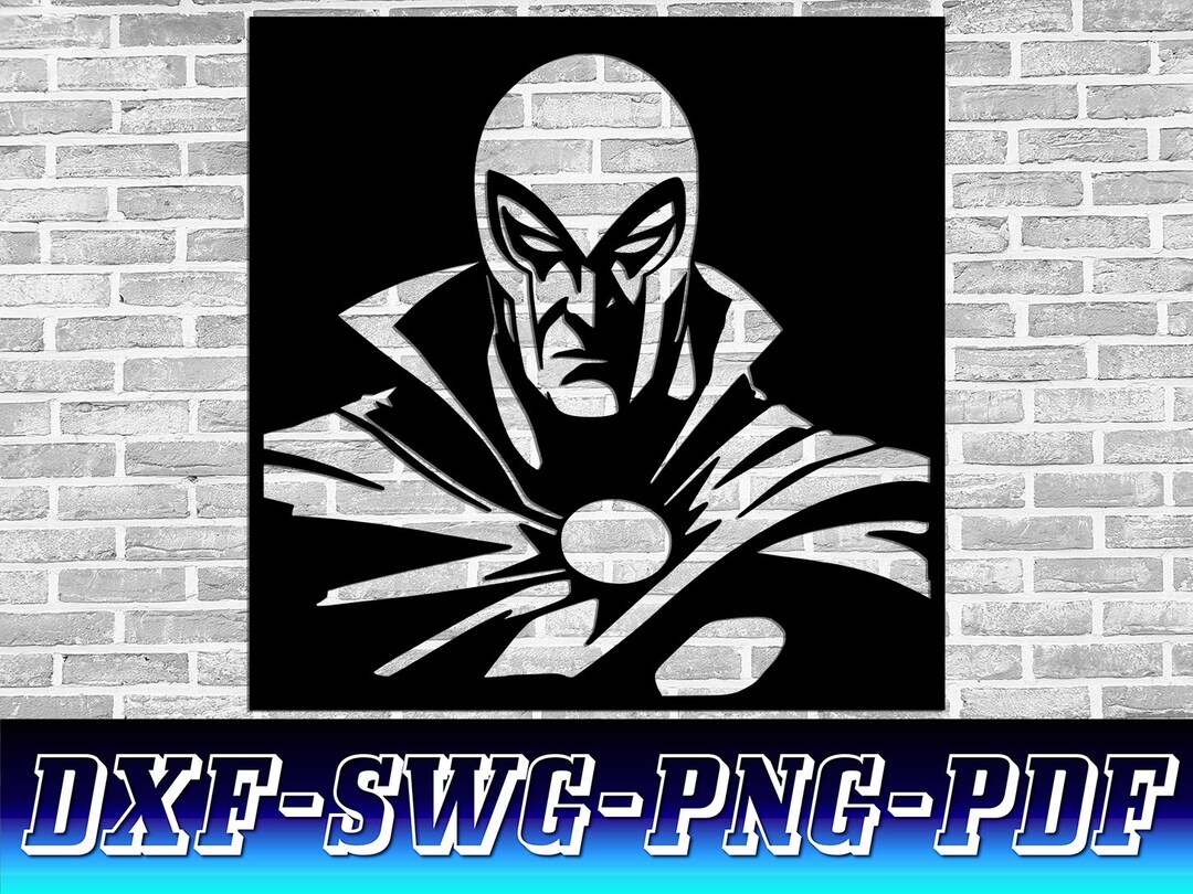 Magneto SVG DXF, X-man Svg, Marvel - Magneto Xmen , Magneto Laser Cut ...