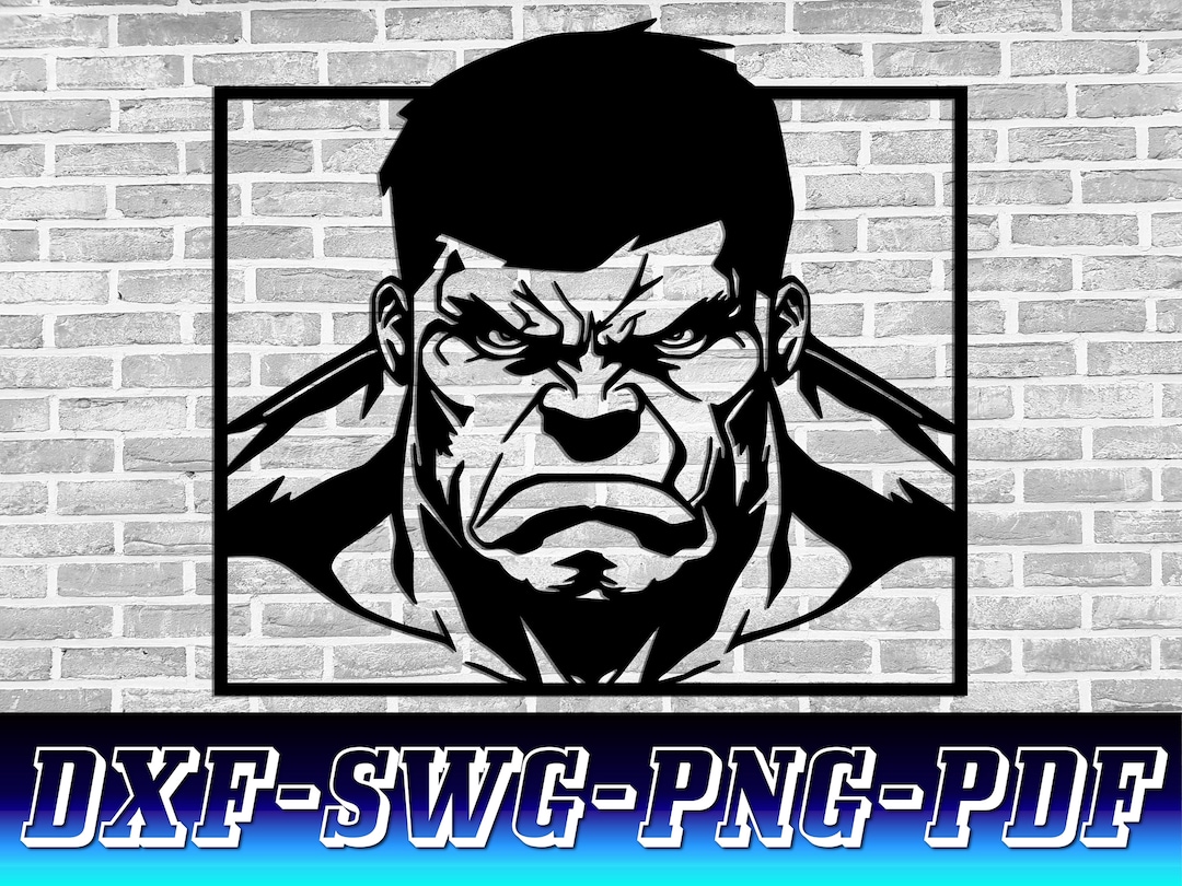 Hulk Svg, Hulk Dxf, Marvel Dxf, Avengers Svg Cut File, Hulk Silhouette ...