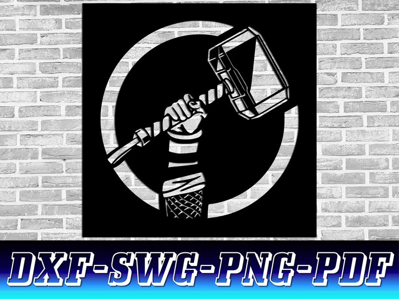 Mjolnir Thor Svg Avengers Svg, Svg Dxf File, Mjolnir Thor Png, Mjolnir ...