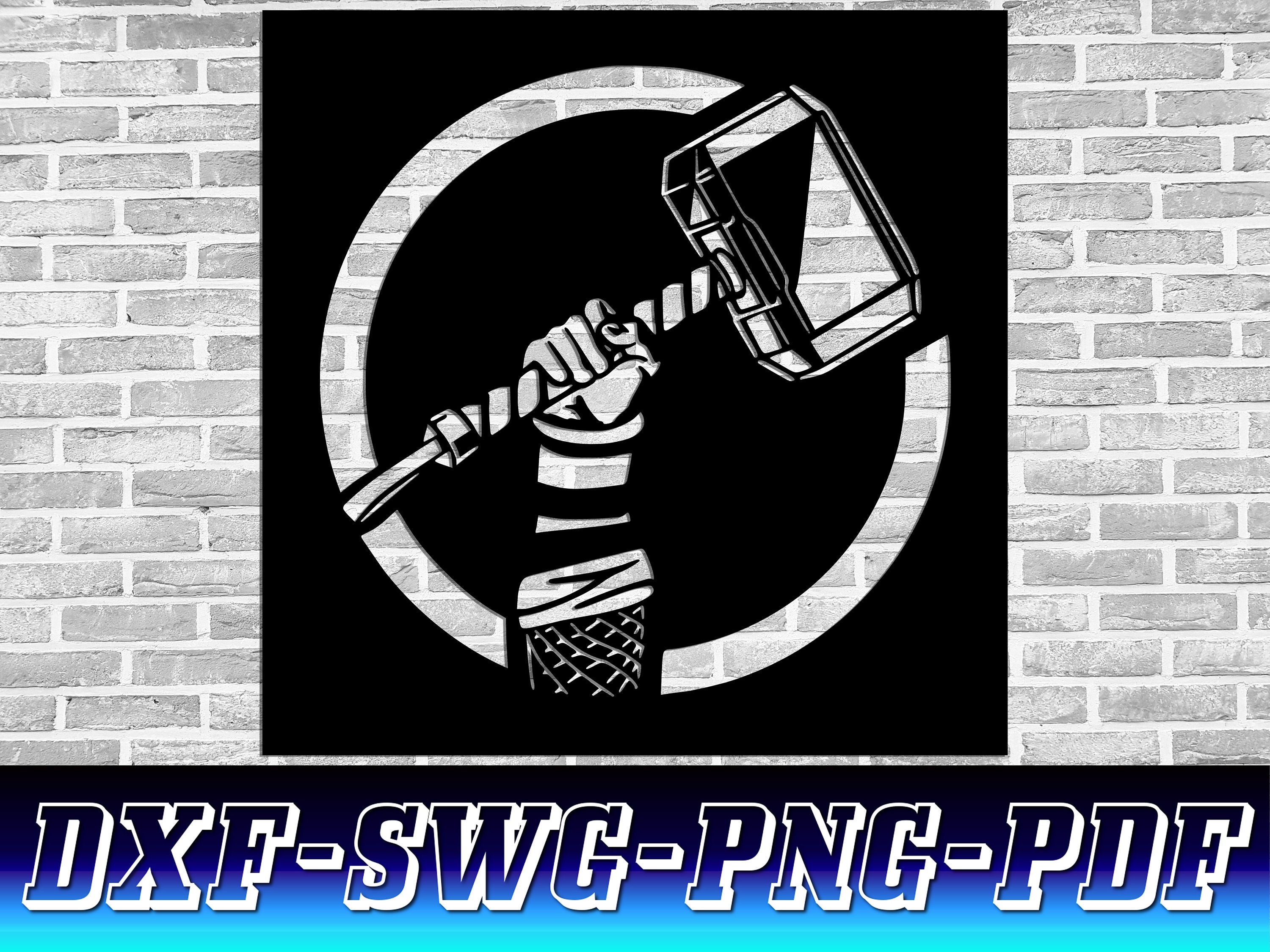 Mjolnir Thor Svg Avengers Svg, Svg Dxf File, Mjolnir Thor Png, Mjolnir ...