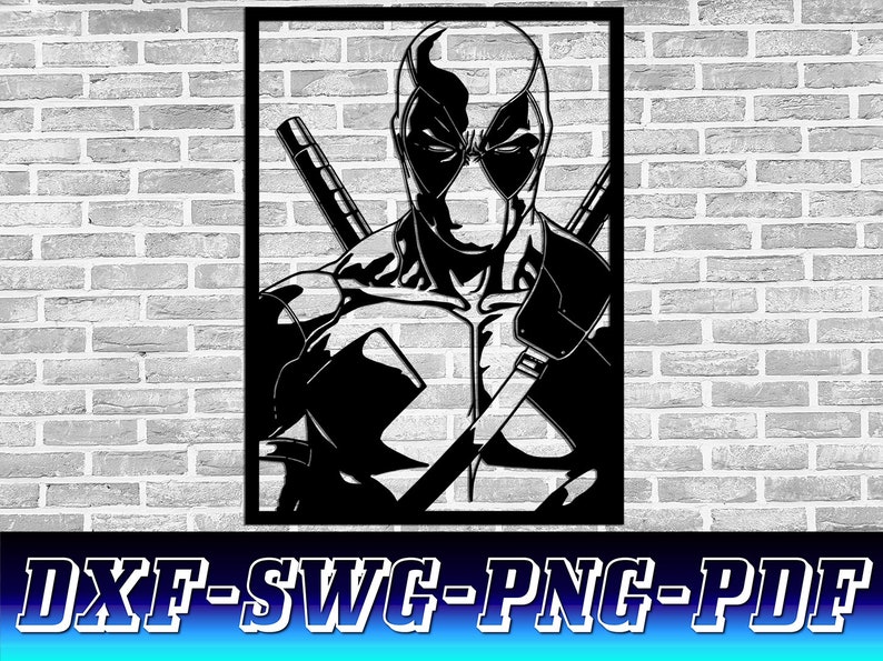 Deadpool SVG Dxf File, Avengers Svg Cut File, Marvel Dxf, Deadpool ...