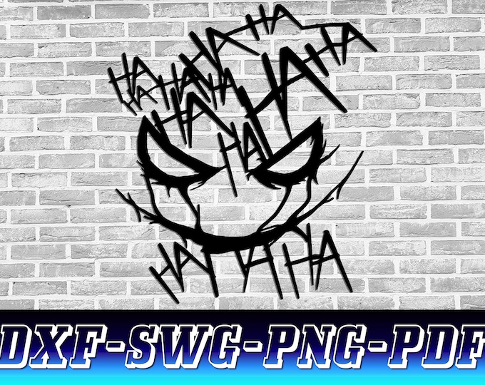 Joker SVG Dxf Png Clipart Vector Cricut Cut Cutting Cnc - Etsy Canada