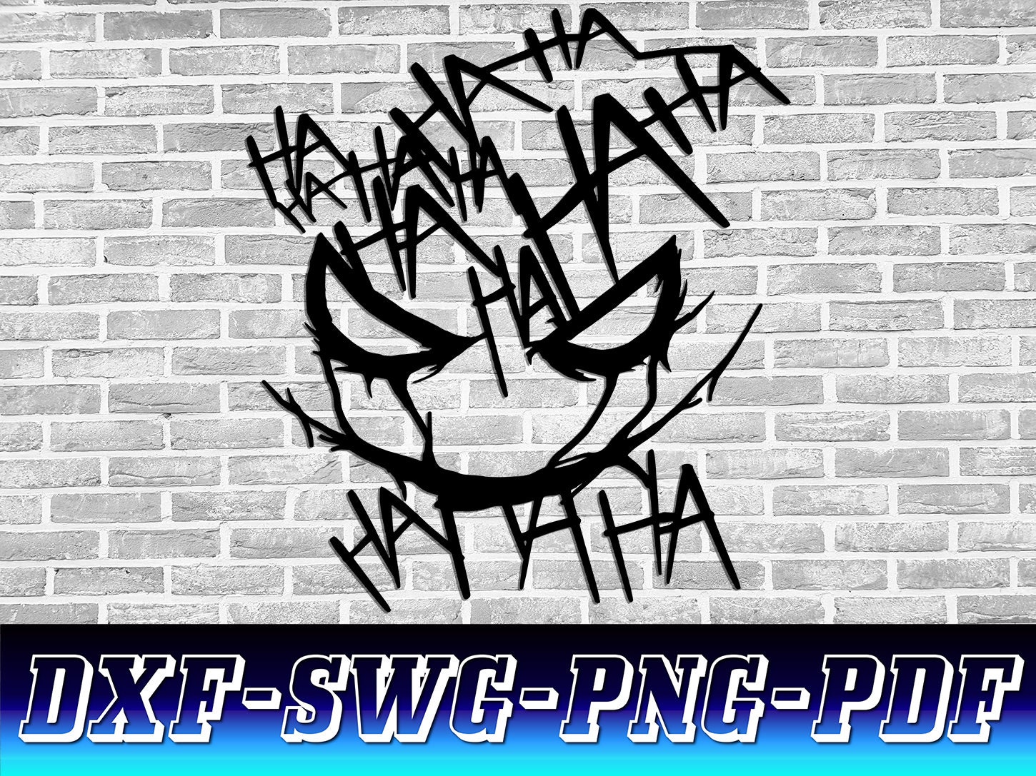 Haha Joker Svg Dxf, Ha Ha Ha Svg, Joker Smile, Bat Svg, Joker Svg ...