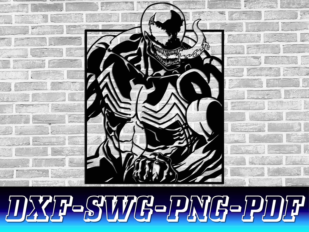 Venom SVG Dxf File, Avengers Svg Cut File, Marvel Dxf, Venom Superhero ...