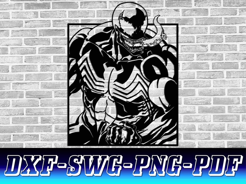 Venom SVG Dxf File, Avengers Svg Cut File, Marvel Dxf, Venom Superhero ...