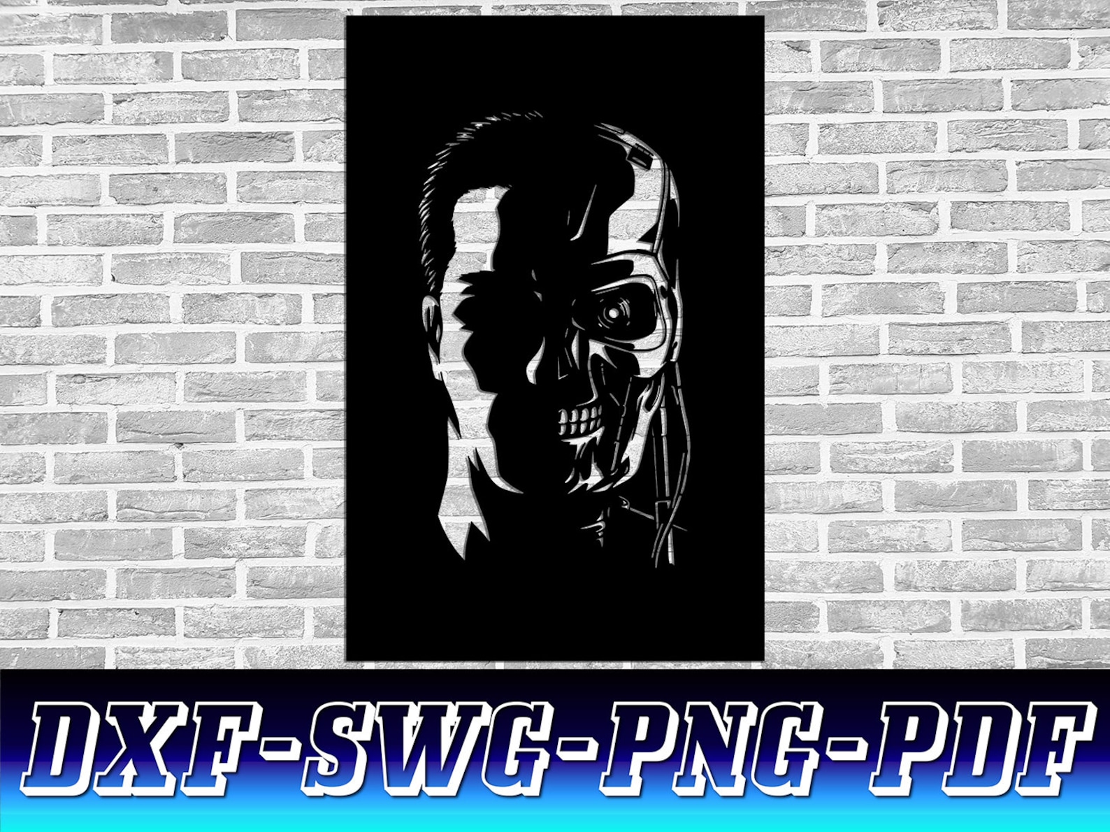 Terminator Svg, Arnold Schwarzenegger Svg , Terminator Skynet Skull DXF ...