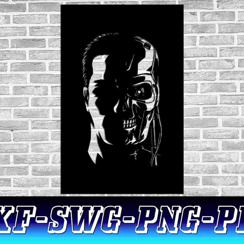 Terminator Skull - Etsy