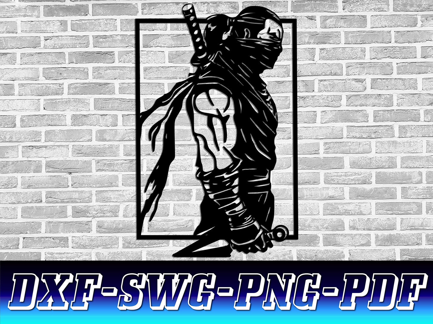 Ninja SVG, Ninja Assassin PNG DXF, Samurai Svg Dxf, Assassian Cut File ...