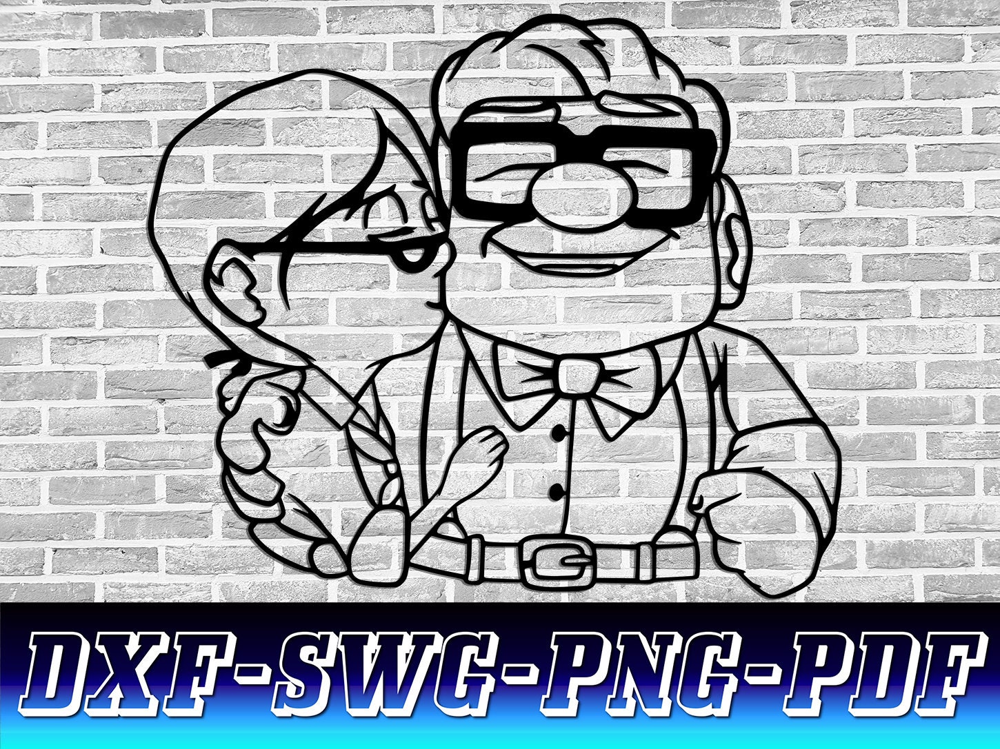 Carl y Ellie svg png, up svg, carl svg, ellie svg, su carl su ellie png, archivos svg para ...