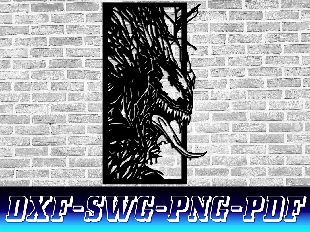 Venom SVG Dxf File, Avengers Svg Cut File, Marvel Dxf, Venom Superhero ...