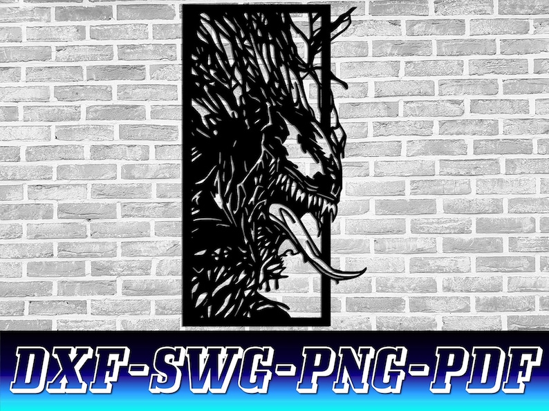 Venom SVG Dxf File, Avengers Svg Cut File, Marvel Dxf, Venom Superhero ...