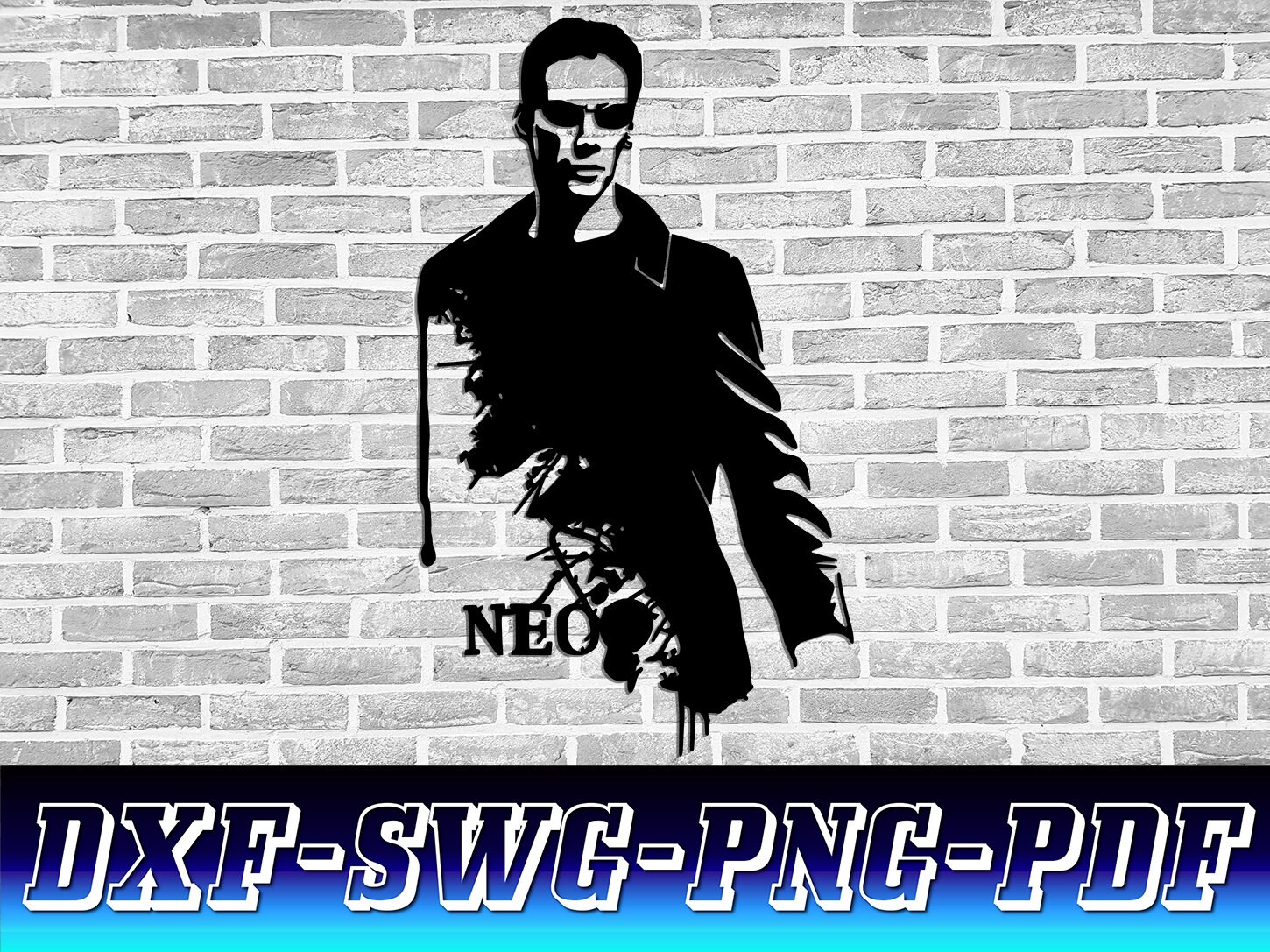 Neo DXF SVG Digital Files, Neo Matrix , Keanu Reeves , File for Cricut ...