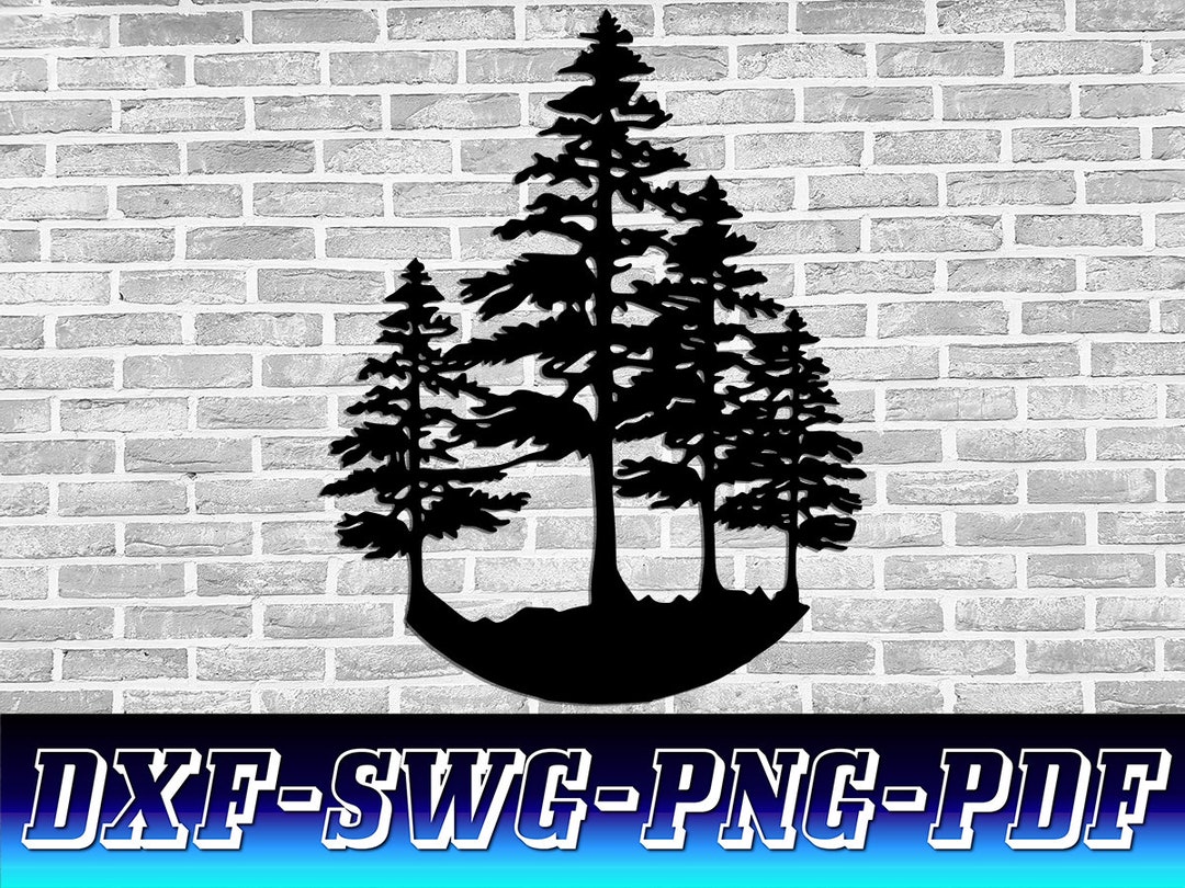 Pine Tree SVG, Pine Tree Cut File, Pine Tree DXF, Tree of Life SVG, Forest Tree Svg, Fir Tree ...