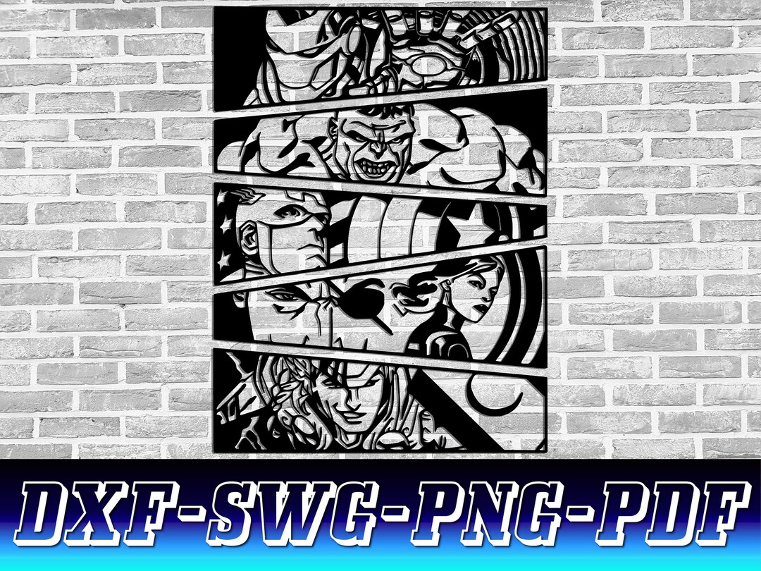 Avengers Svg Dxf File, Captain America Svg Dxf, Thor Svg Dxf, Iron Man ...
