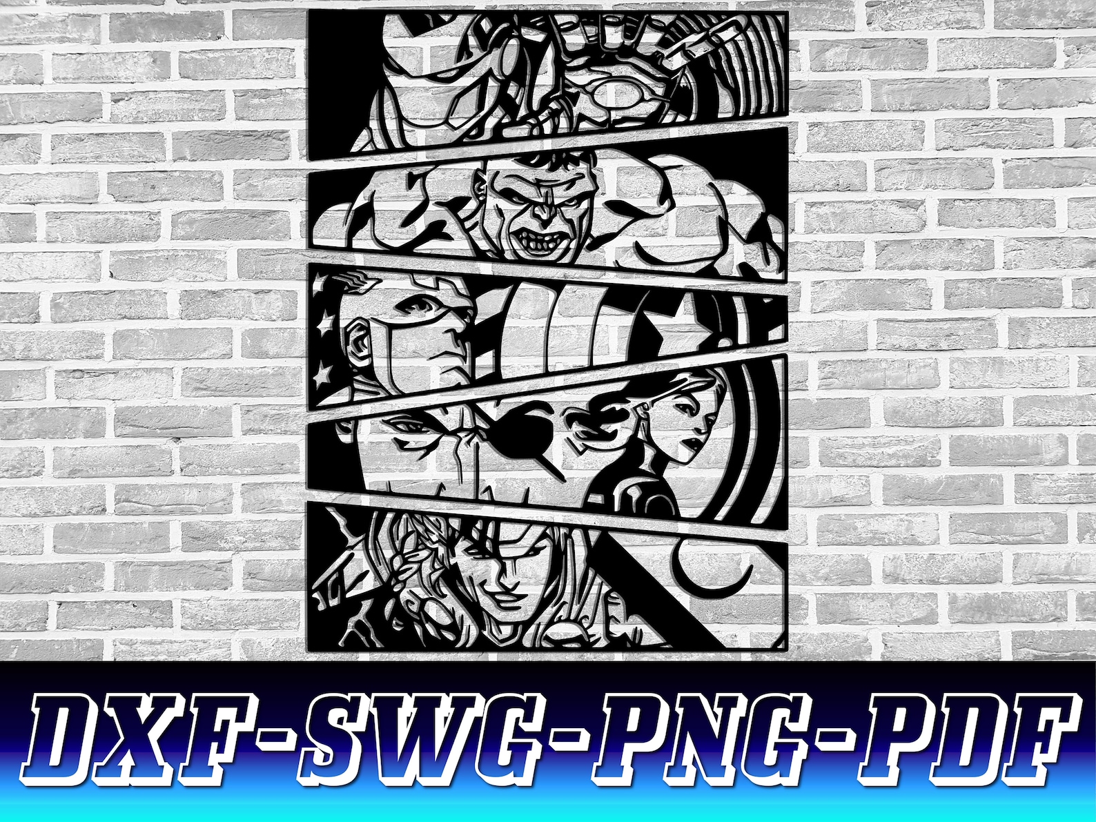 Avengers Svg Dxf File, Captain America Svg Dxf, Thor Svg Dxf, Iron Man ...