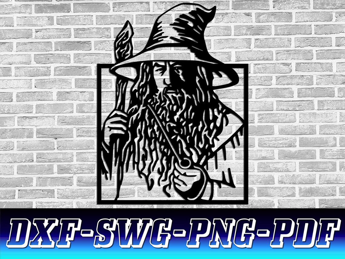 Gandalf SVG DXF, Lord of the Rings Svg, Gandalf Svg, Lotr Svg, Lotr ...