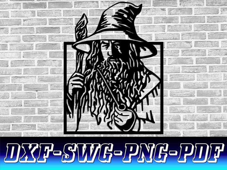 Gandalf SVG DXF, Lord of the Rings Svg, Gandalf Svg, Lotr Svg, Lotr ...